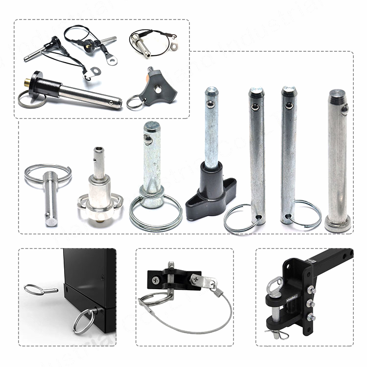 Single Ball Double Ball Button Quick Release Pin with Ring - Buy Quick ...