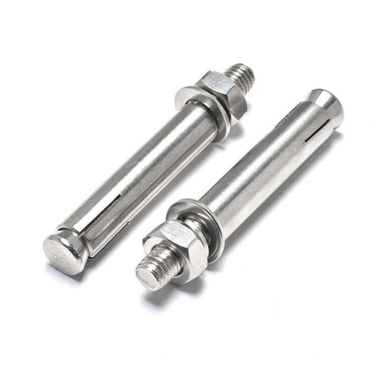 SS Sleeve Anchors with Hex Nut, Flat Washer and Spring Washer - Buy SS ...