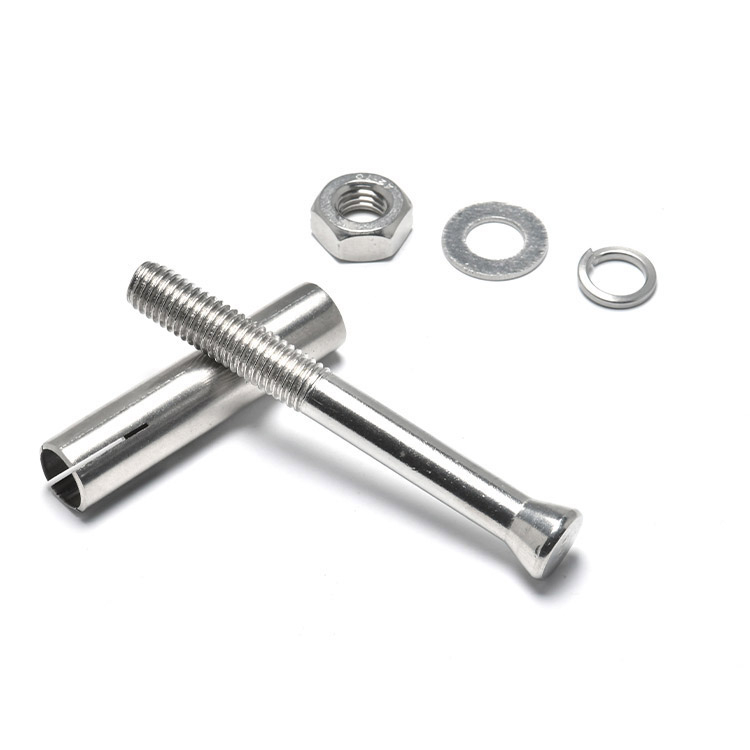 SS Sleeve Anchors with Hex Nut, Flat Washer and Spring Washer - Buy SS ...